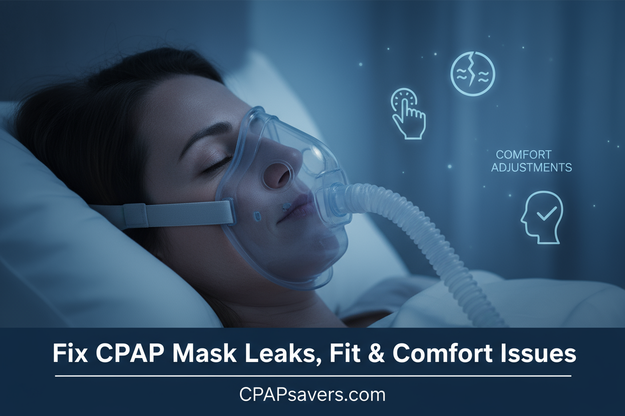 Troubleshooting CPAP Mask Leaks, Fit & Discomfort | CPAPsavers.com